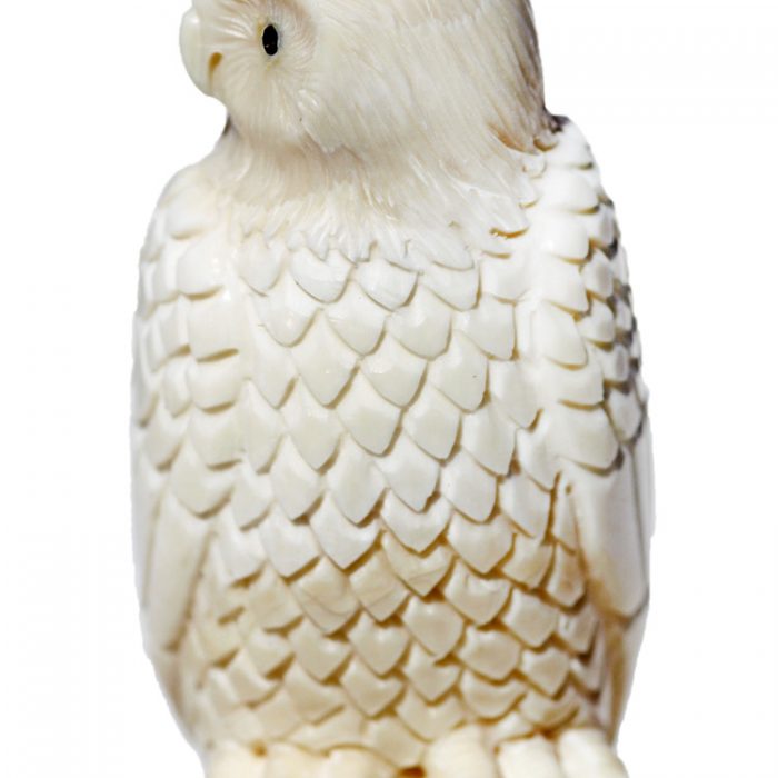 - Owl Ivory Carving