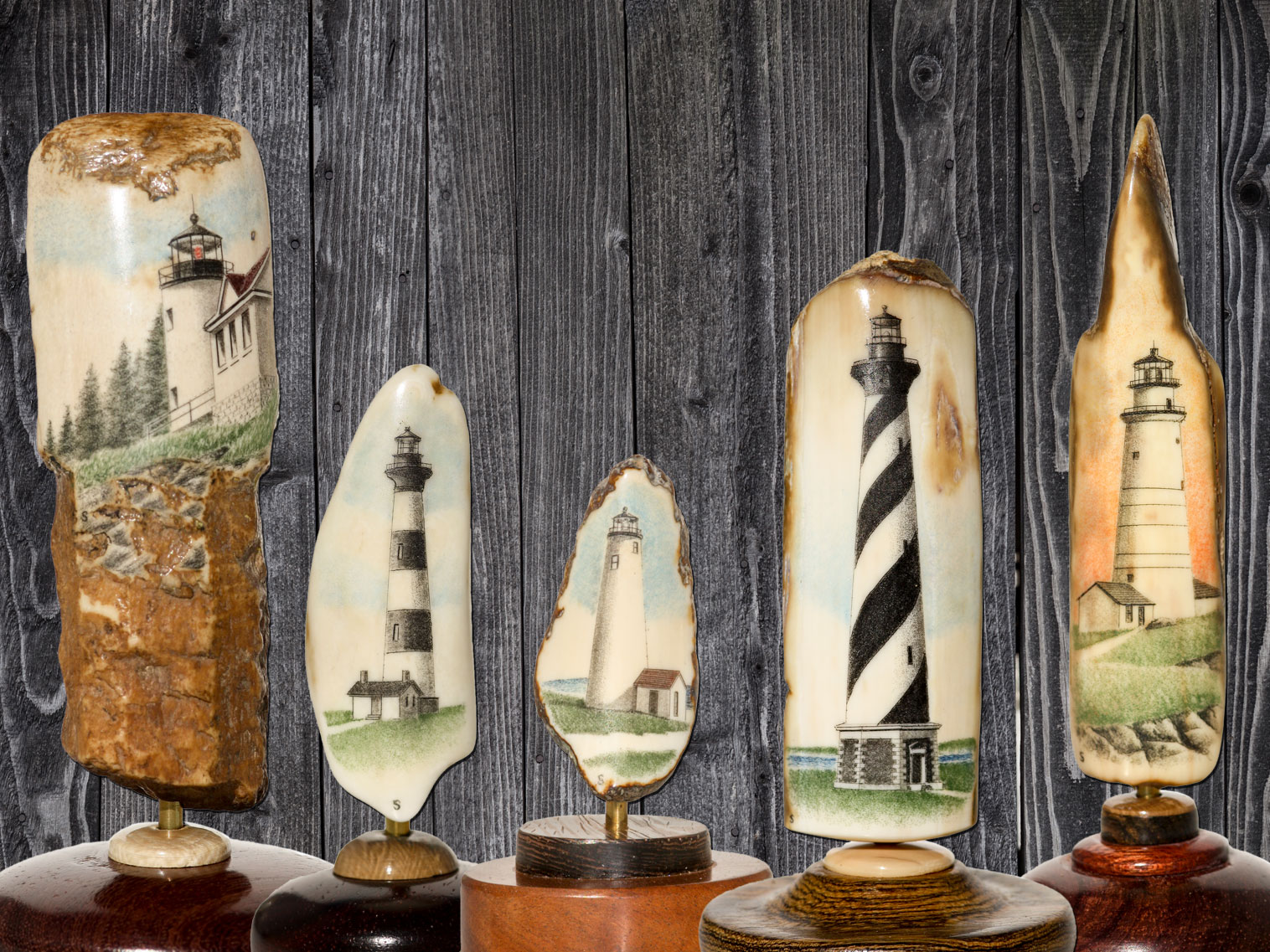 Scrimshaw Collector | One of a Kind Nautical Scrimhaw Art
