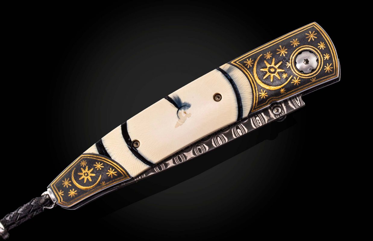 William Henry Limited Edition B10 Star Gaze Knife - Scrimshaw Collector