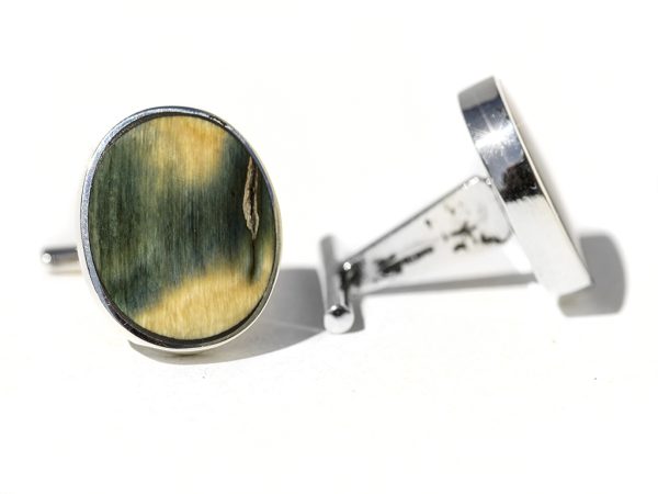 Jenkins - Ancient Mammoth Tusk Ivory Cufflinks - Scrimshaw Collector